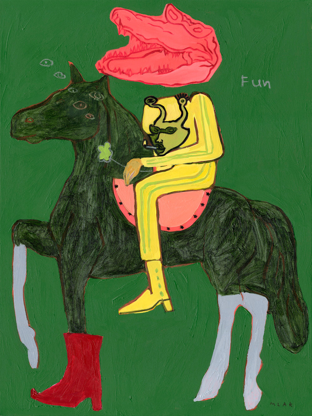 Cowboy Croc – Original Artwork by Karlee Mackie (MLAK) – We Sell Prints